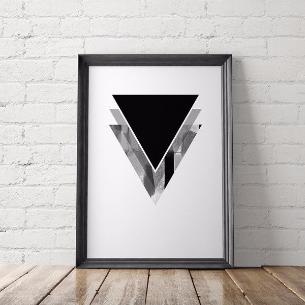Home › Three Triangles Abstract Art Printable